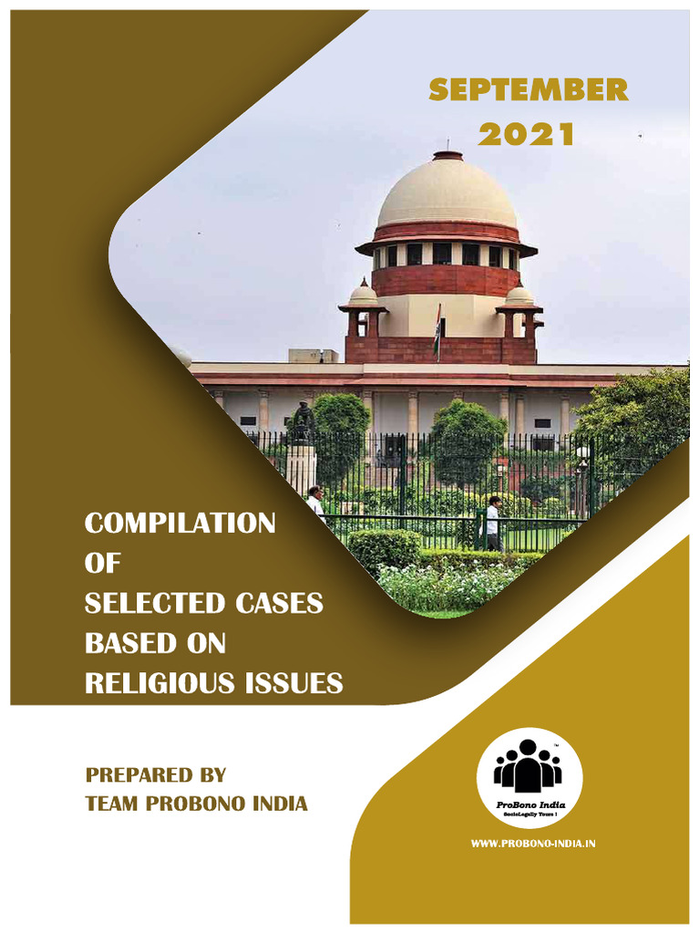 814 - Case Compilation On Religious Issues | PDF | Justice | Crime & Violence