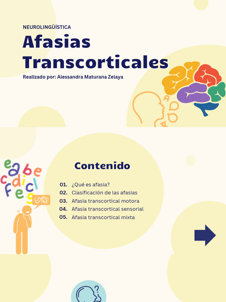 Afasias Transcorticales | PDF | Afasia | Neurociencia