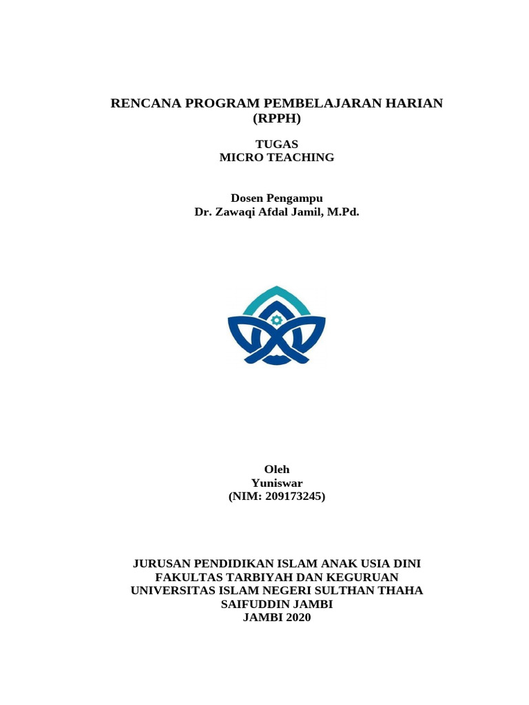 RPPH Pembelajaran Ikan untuk TK | PDF