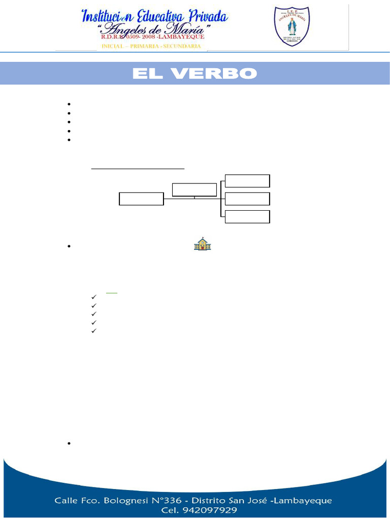 EL VERBO - 6° | PDF