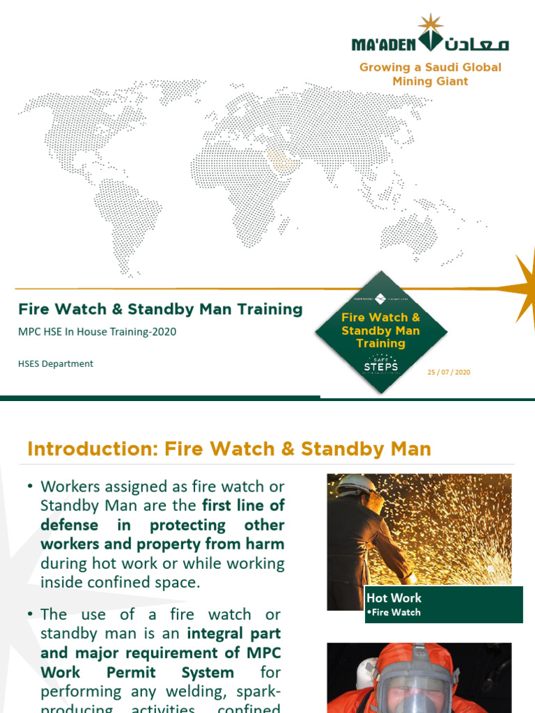 Fire Watch and Standby Man Training-V1 | PDF | Occupational Safety And ...