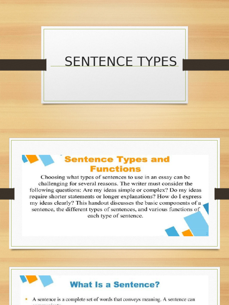 Sentence Types | PDF