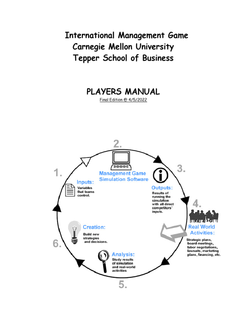 Mngmnt_game_manual-1 | PDF | Auction | Market (Economics)