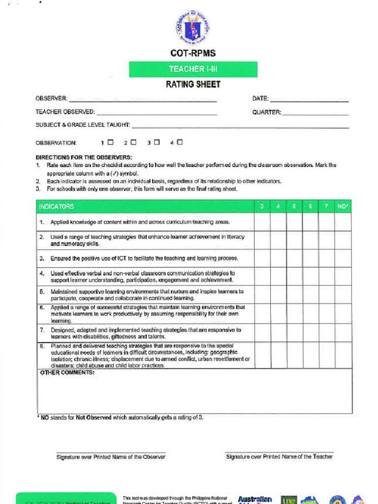 RATING-PMES-T1-3 | PDF
