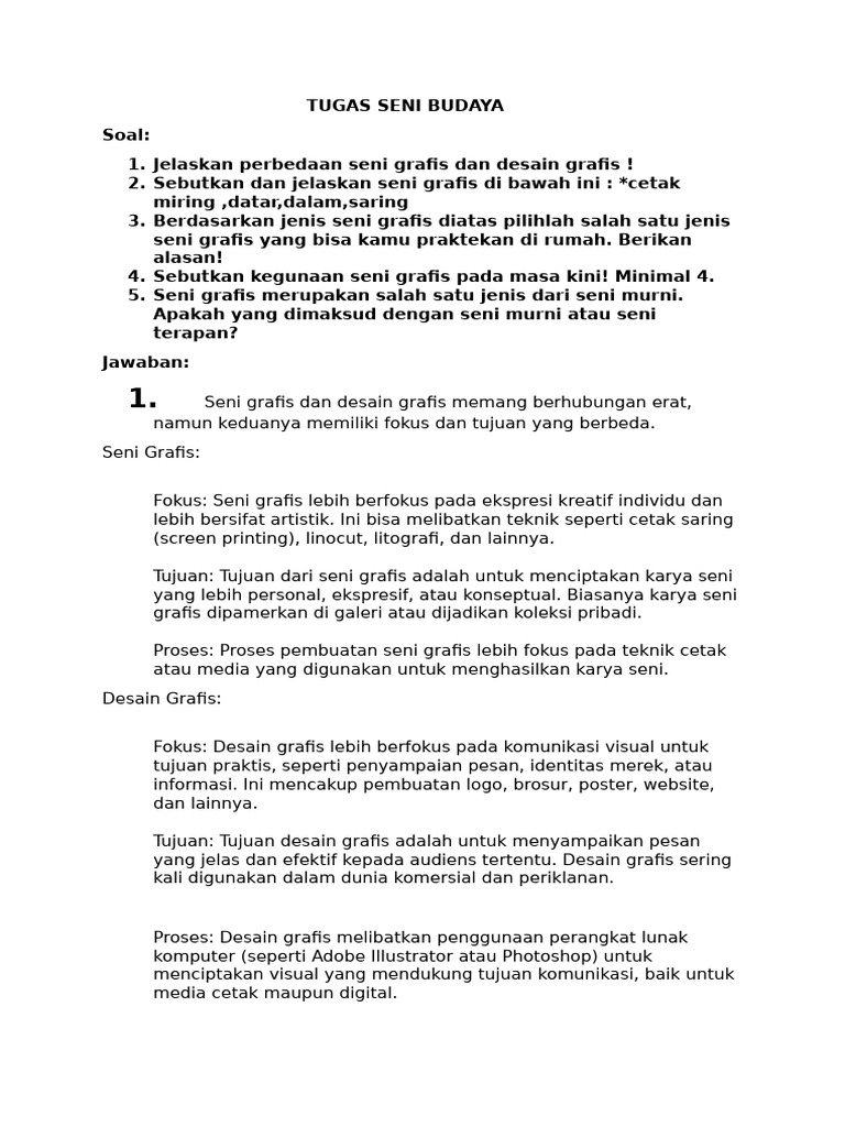 Alehandro Genta Ranin Keytimu^j Tugas Seni Budaya | PDF