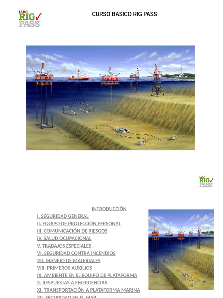 Curso Básico Rig Pass: Seguridad Industrial | PDF | Helicóptero ...