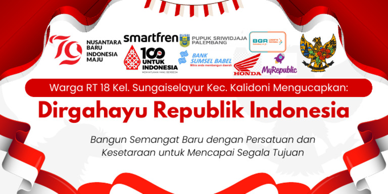 Merah Putih Modern 17 Agustus Banner | PDF