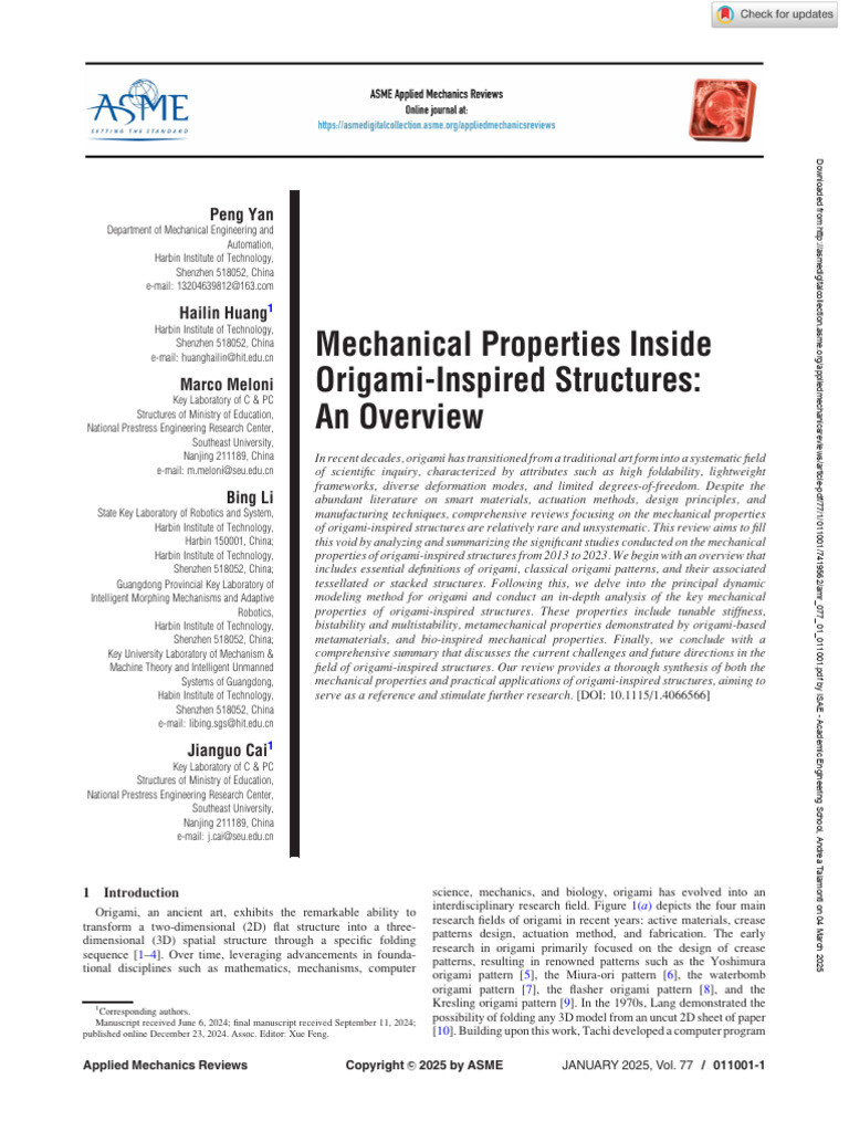origami | PDF | Origami | Elasticity (Physics)