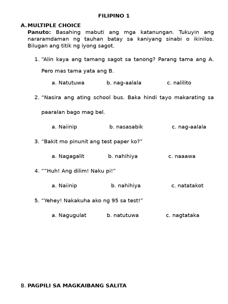 Filipino | PDF