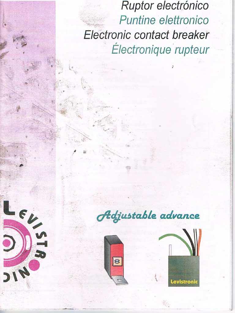 Ruptor Electronico Levistronic Manual Instrucciones | PDF
