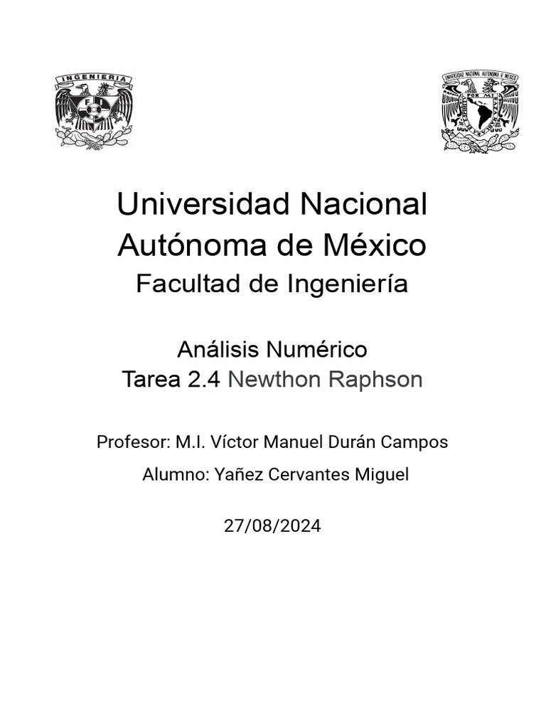 Implementación de Newton-Raphson en Python | PDF
