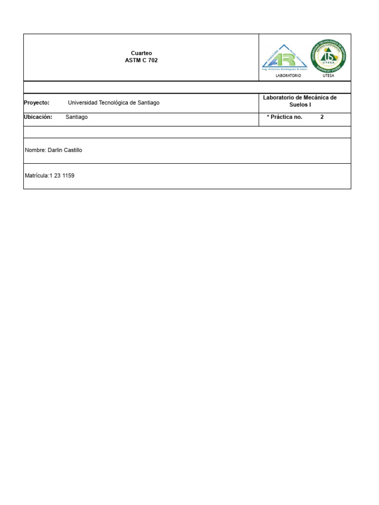 _ Ensayo Cuarteo | PDF | Laboratorios | Hormigón