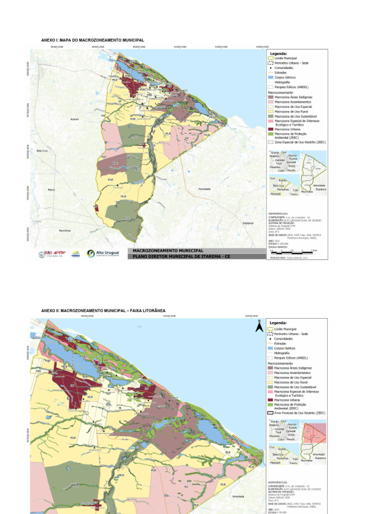 Macrozoneamento Municipal 2023: Mapas e Parâmetros | PDF