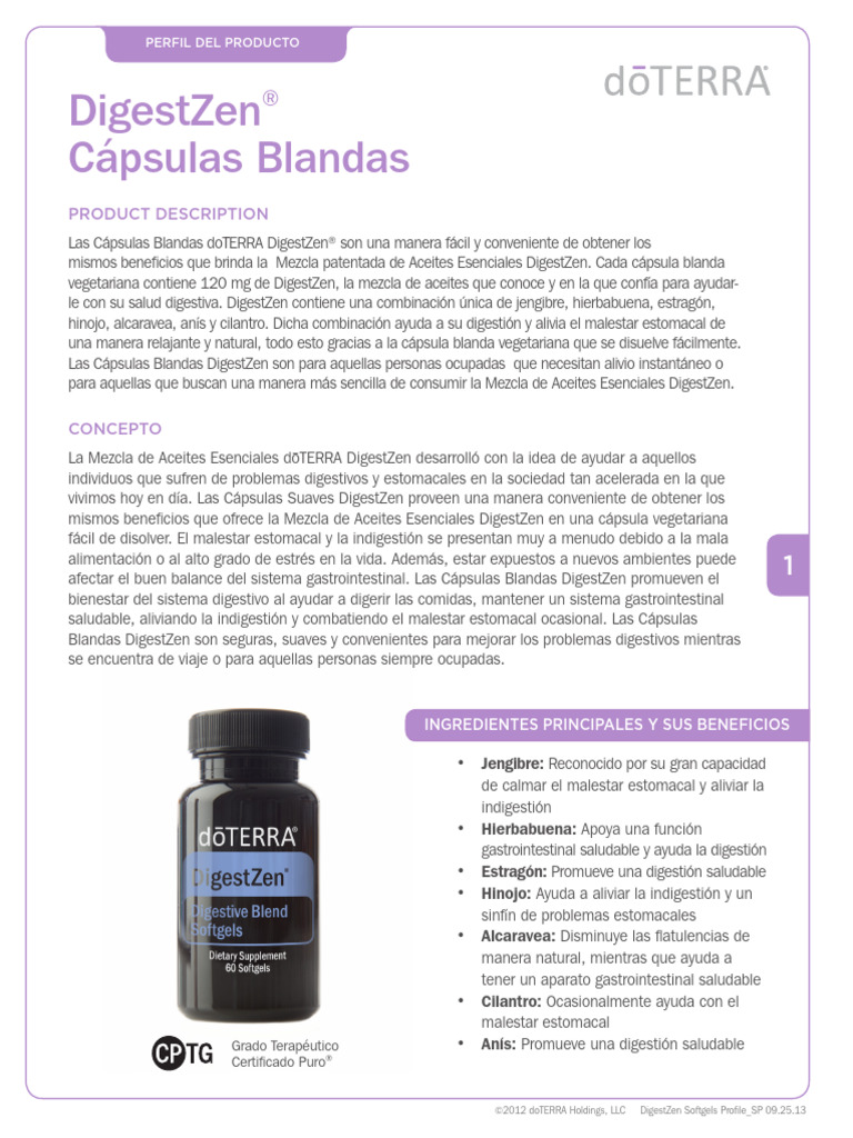 Digestzen Softgels | PDF | Petróleo | Digestión
