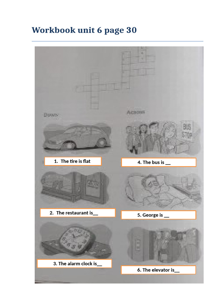Workbook Unit 6 | PDF