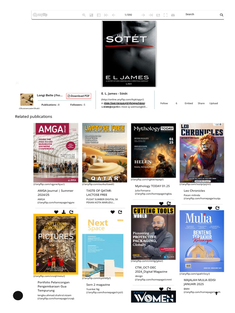 E. L. James - Sötét - Longi Belle - Flip PDF Online - AnyFlip | PDF