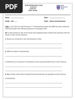 Chromosomes, Genes, and Inheritance | PDF | Cell (Biology) | Chromosome