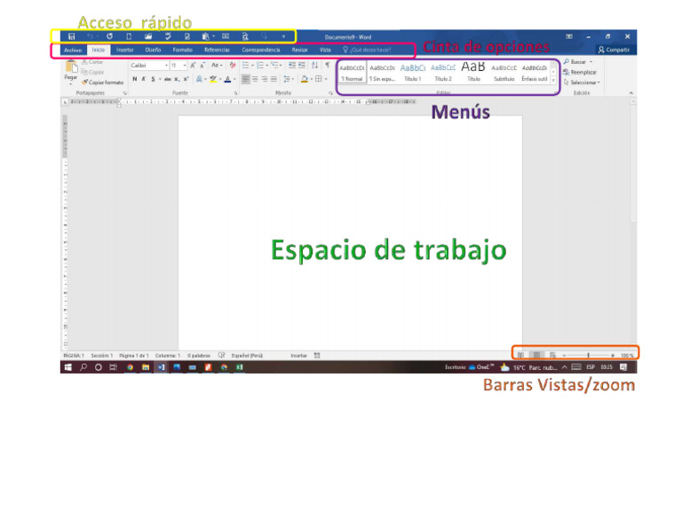 Interfaz de Word | PDF
