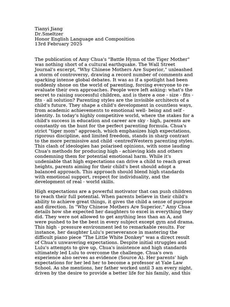 Synthesis Essay Body Paragraph and Introduction | PDF | Social ...