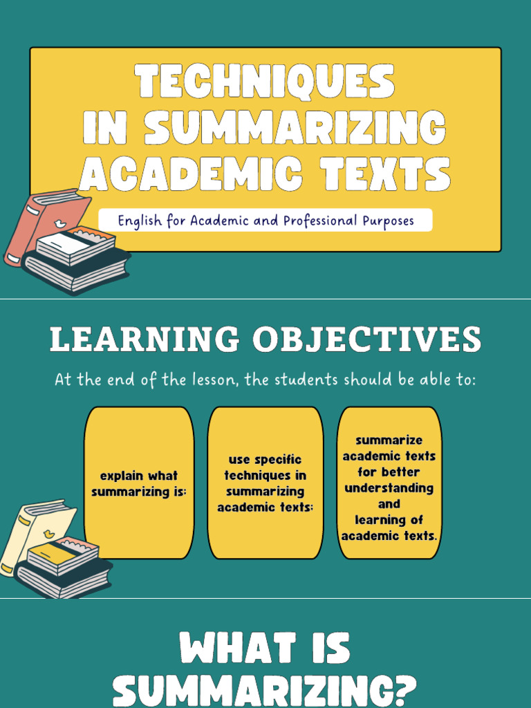 EAPP Lesson-3 Summarizing | PDF | Corruption | Accountability