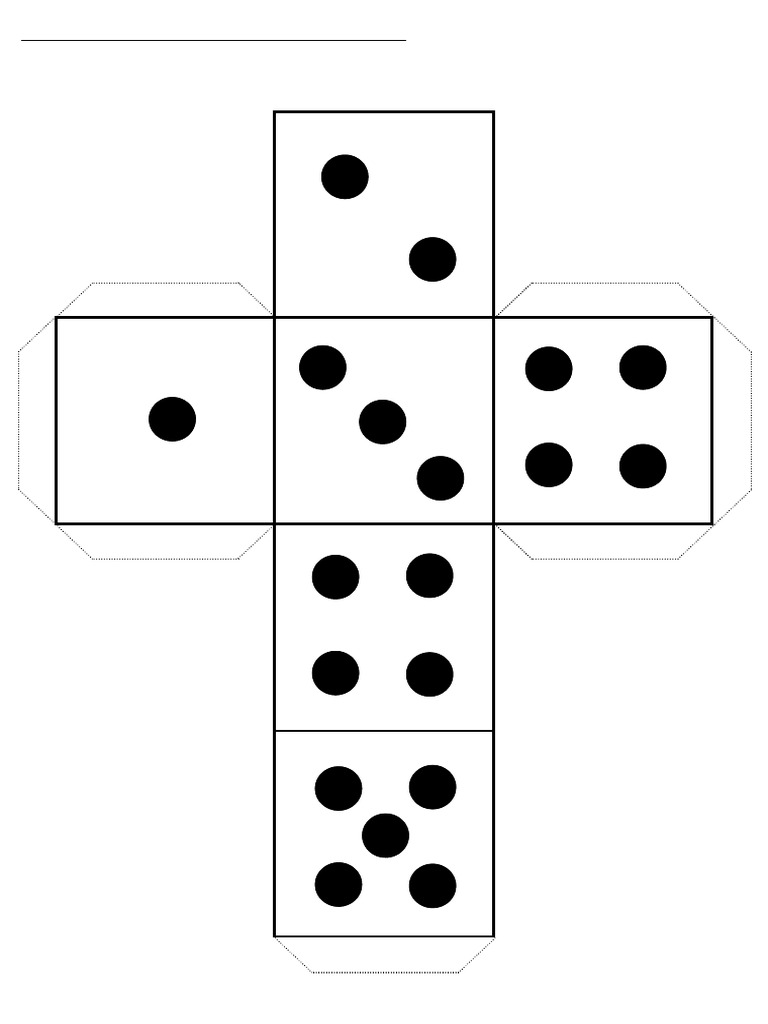 Patron de cube avec languettes à imprimer | PDF