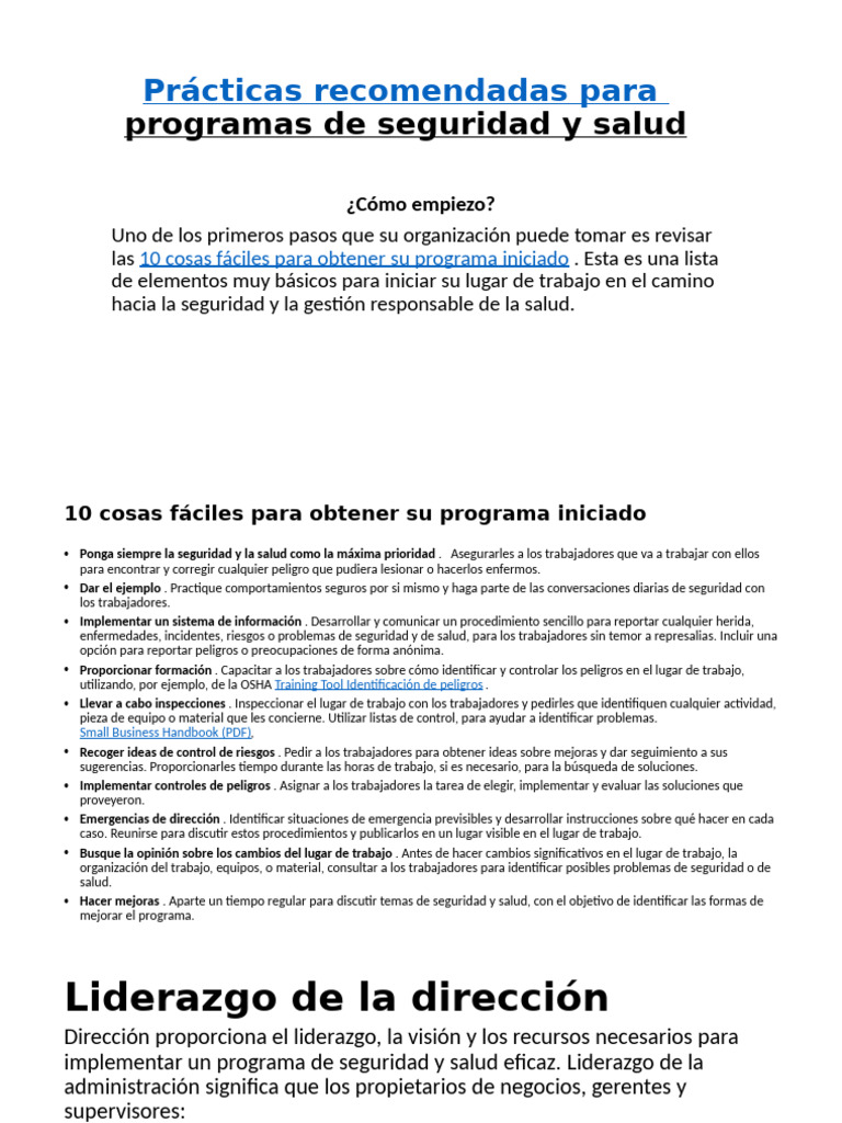 Managing Safety n Health=JEM= | PDF | Administración de Seguridad y ...