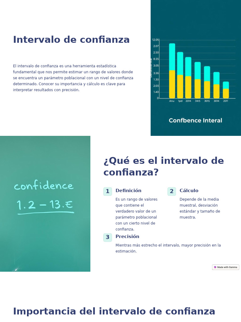 Intervalo de Confianza: Definición y Cálculo | PDF | Intervalo de ...