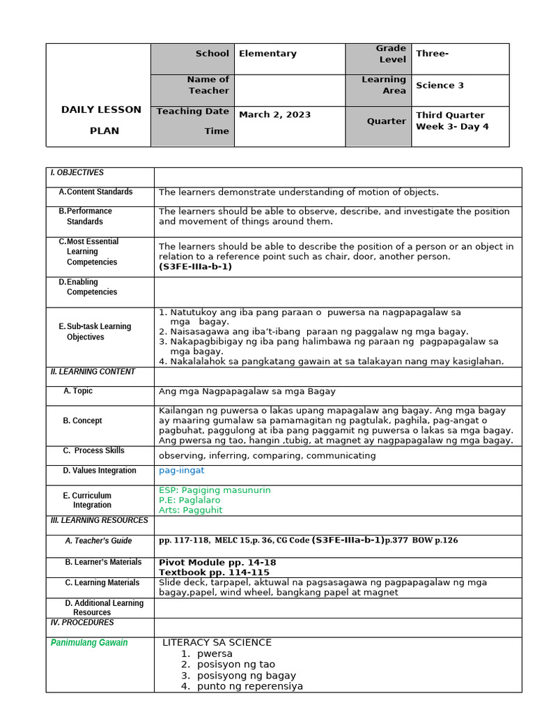 Science-DLP-Q3-WEEK-3 - Day 4 | PDF