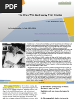 The Ones Who Walk Away From Omelas - Ursula K LeGuin | PDF