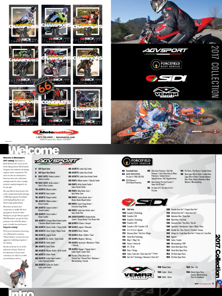 Motonation 2017 Product Catalog | PDF | Waist | Motorcycle