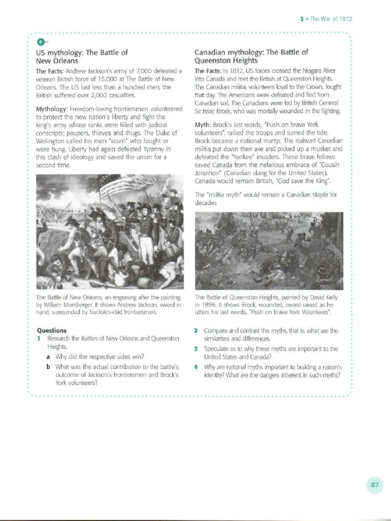 Mythmaking and The War of 1812 | PDF | War Of 1812 | Military Of The ...