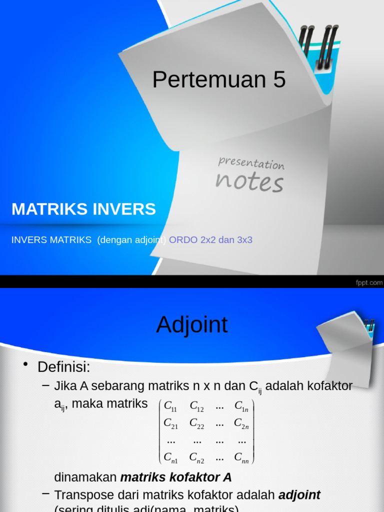 Invers Matriks dan Metode Cramer | PDF