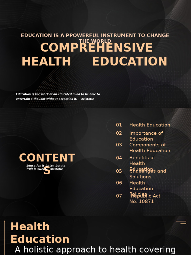 Health Education ppt 117 | PDF | Health Education | Healthy Diet