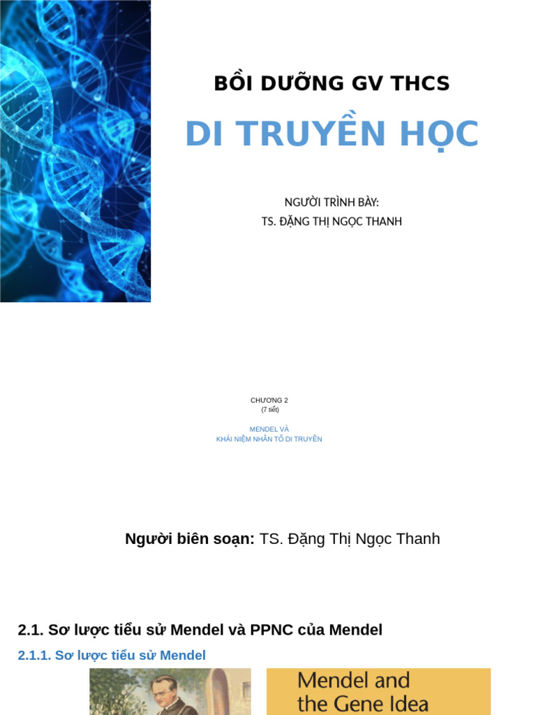 chương 2 Di truyền học - BỒI DƯỠNG GV THCS | PDF