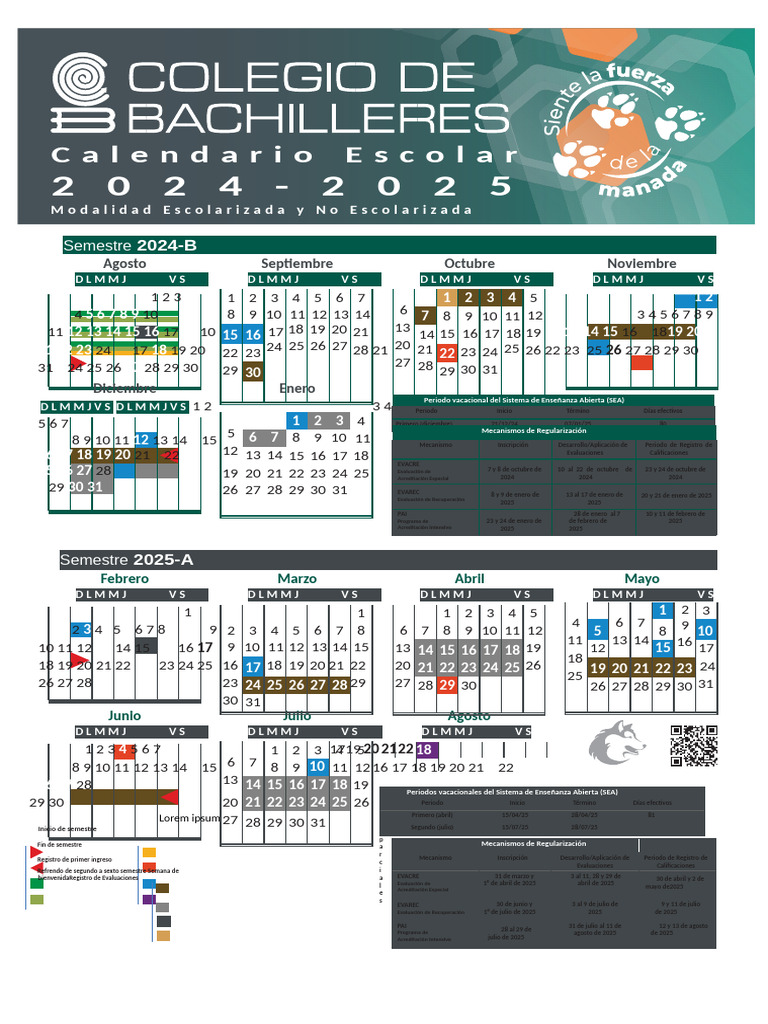 Calendario Escolar 2024-2025 | PDF