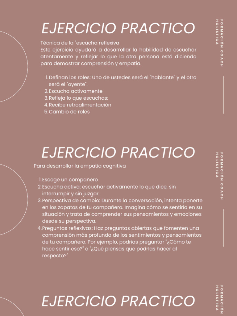 Ejercicios Modulo1 | PDF | Las emociones | Empatía