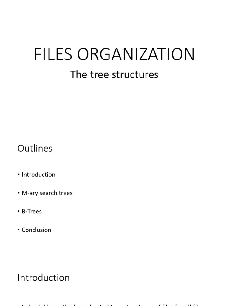 M-ary and B-Tree Structures Explained | PDF | Algorithms | Computer ...