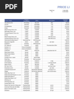 Construction Materials Price List | PDF | Materials | Building Materials