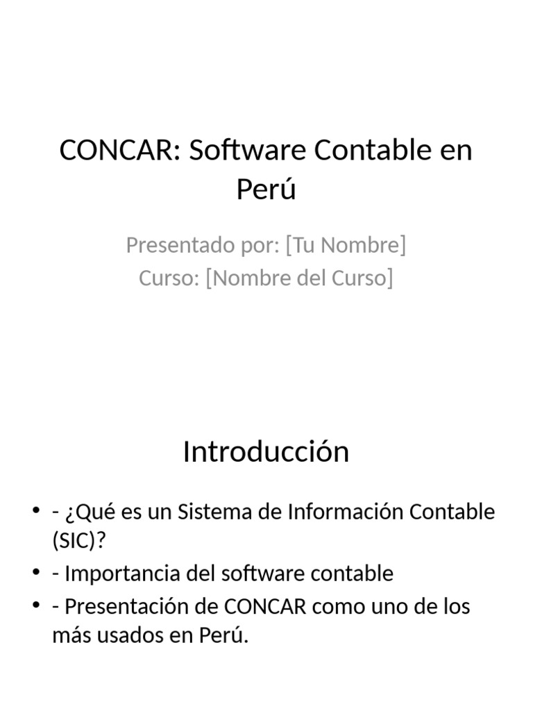 Presentacion CONCAR | PDF
