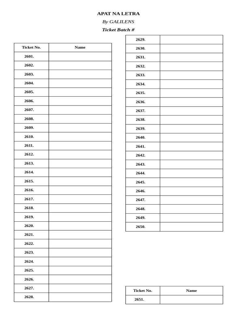 Ticket No | PDF