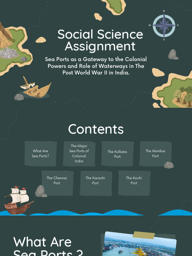 Social Science Assignment | PDF | Port | Water Transport