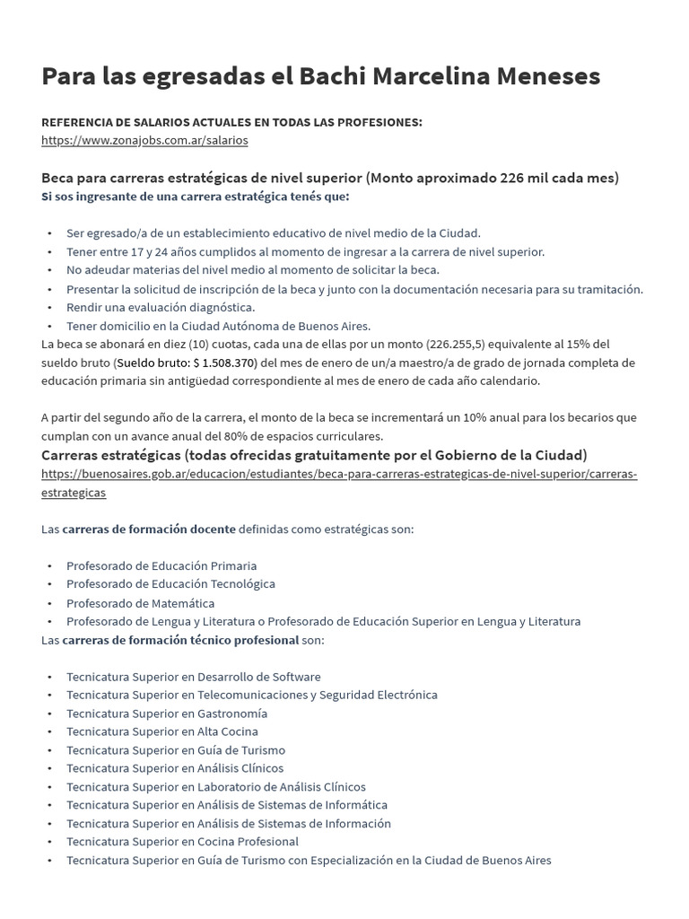 Para Las Egresadas El Bachi Marcelina Meneses | PDF | Maestros