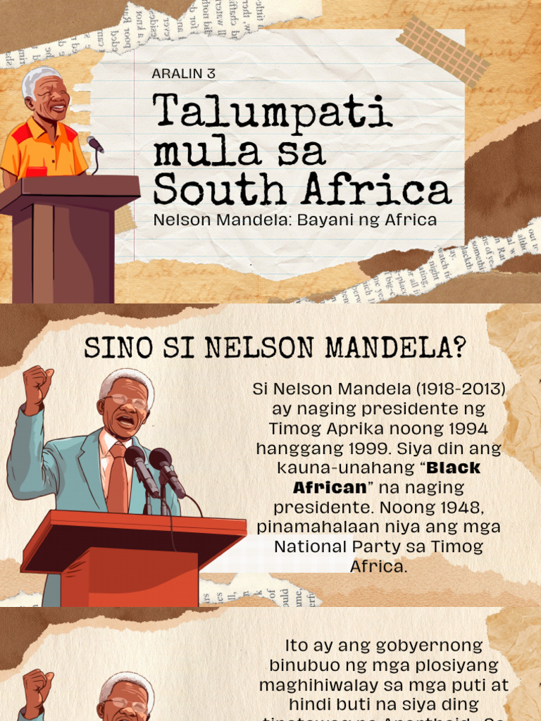 ARALIN 3 (Talumpati Mula Sa South Africa) | PDF