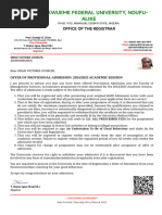 Post Graduate - Admission Letter | PDF | Postgraduate Education