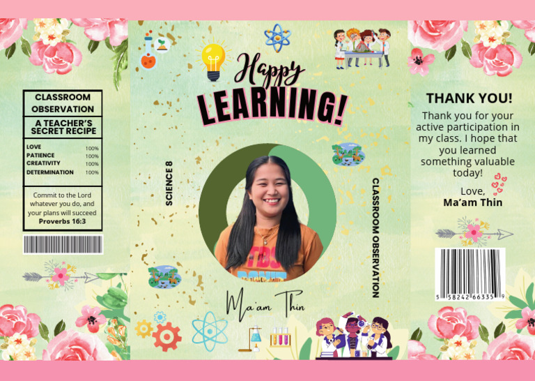 Pink Watercolor Floral Party Chips Label | PDF