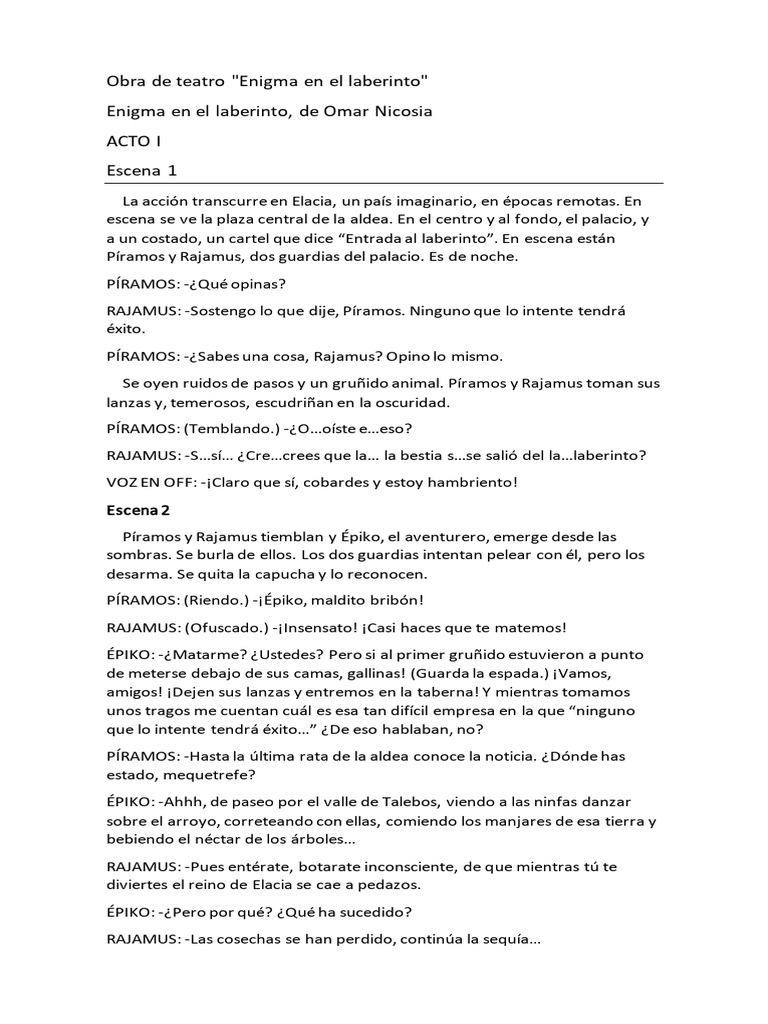 Enigma en El Laberinto | PDF