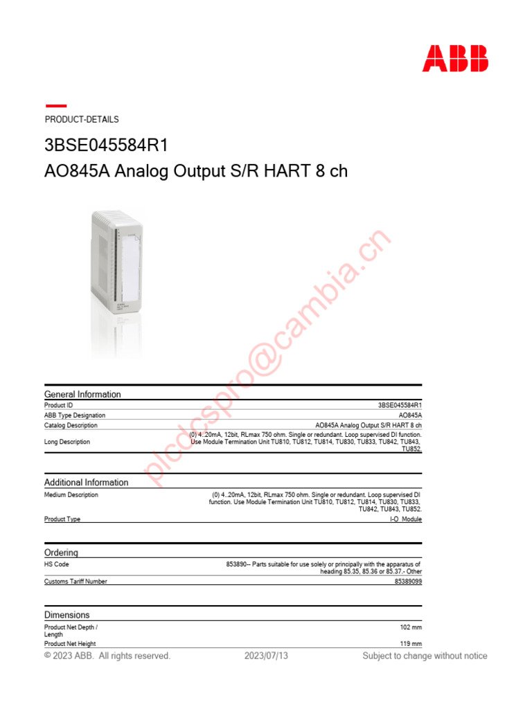 AI845 Datasheet | PDF | Electronics