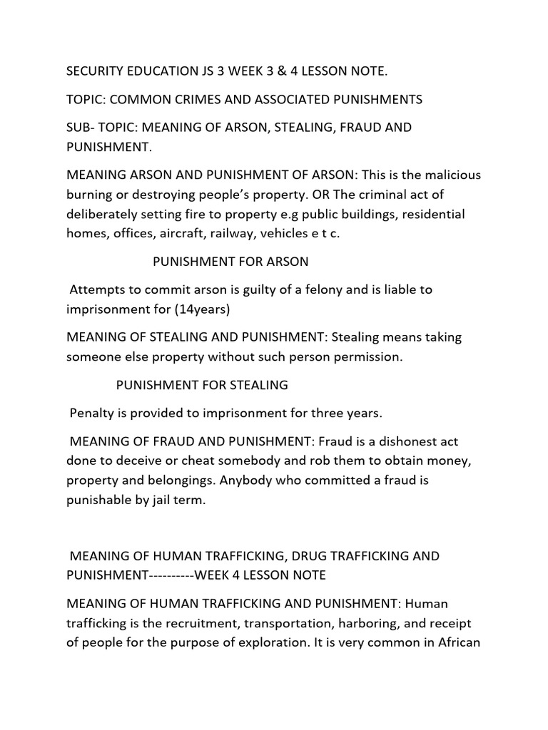 4502 - Week 3 & 4 J S 3 Lesson Note | PDF