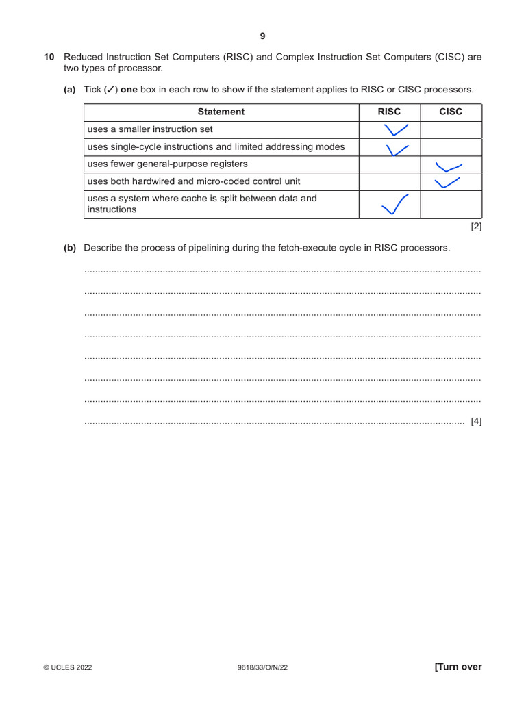 RISC vs CISC: Processor Comparison Guide | PDF | Classes Of Computers | Digital Electronics