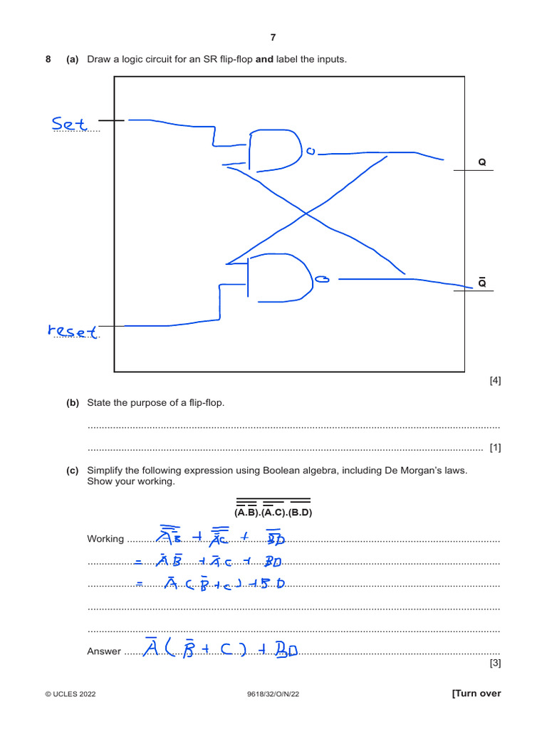 A2 CS Past Paper 3 Y21-24 - 80 | PDF | Electronic Engineering ...